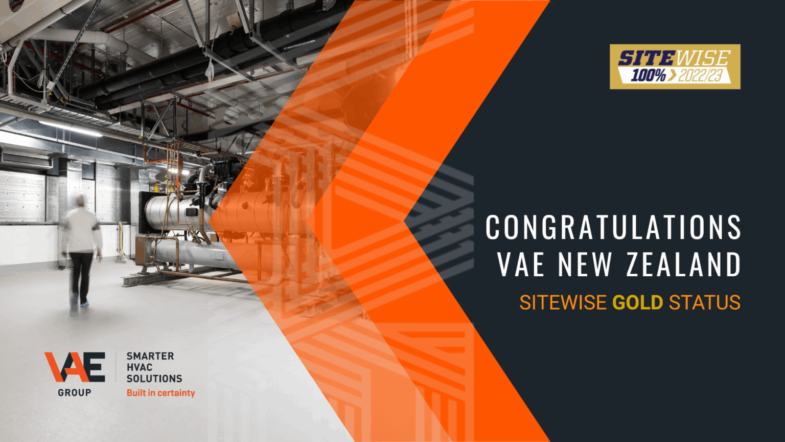 SiteWise Gold Status for VAE NZ - VAE Group